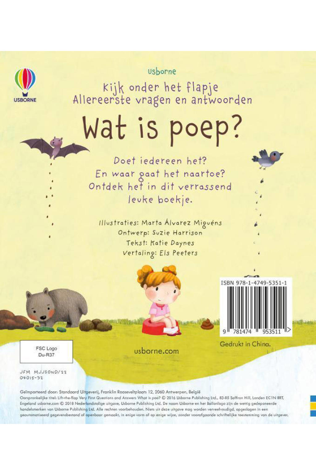 Kijk onder het flapje - Allereerste vragen en antwoorden: Wat is poep ...