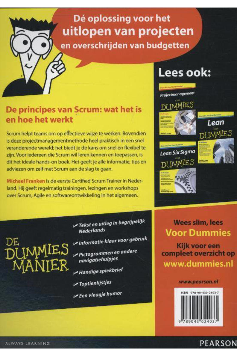 Michael Franken Voor Dummies: Scrum voor Dummies | wehkamp