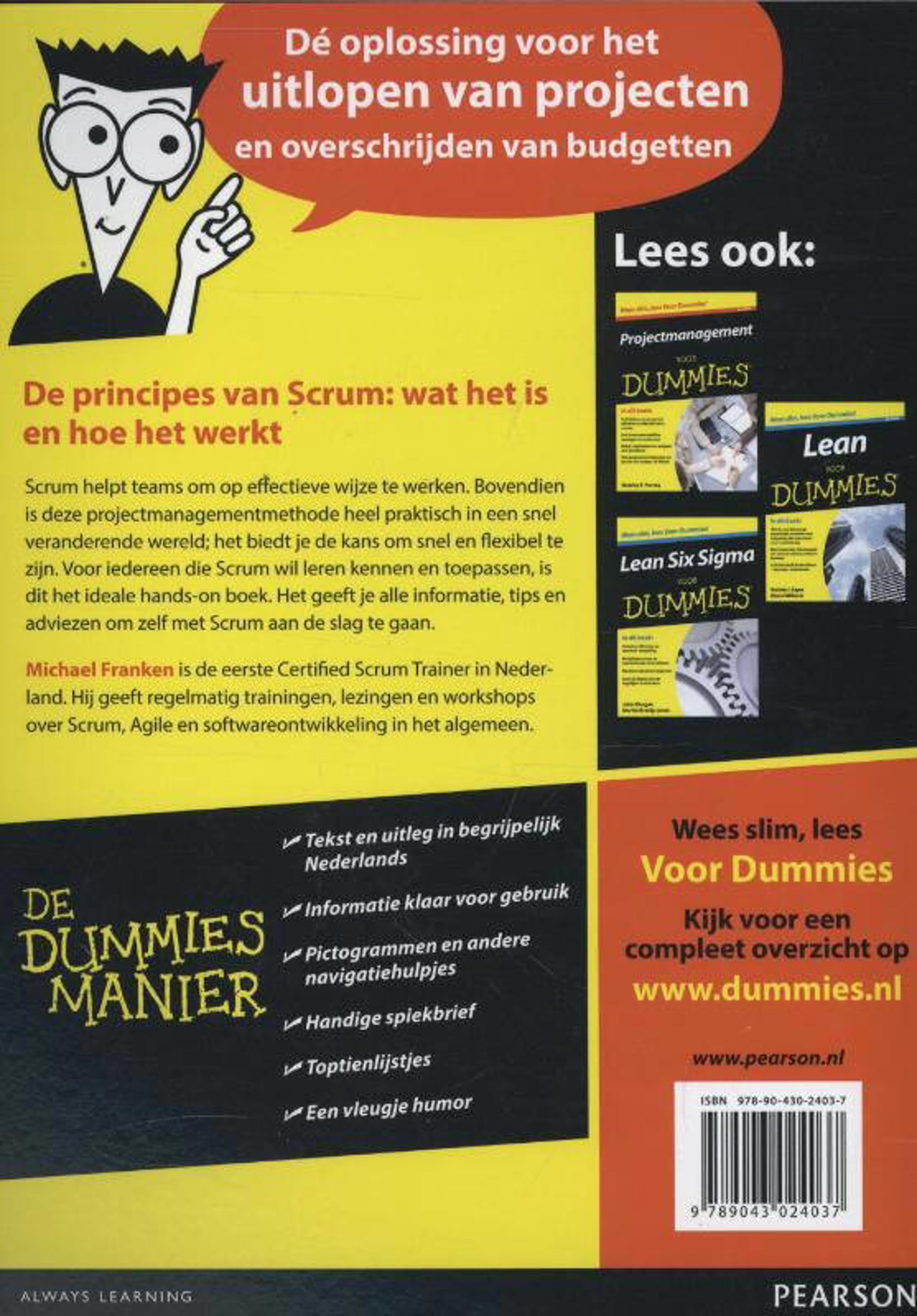 Michael Franken Voor Dummies: Scrum voor Dummies | wehkamp