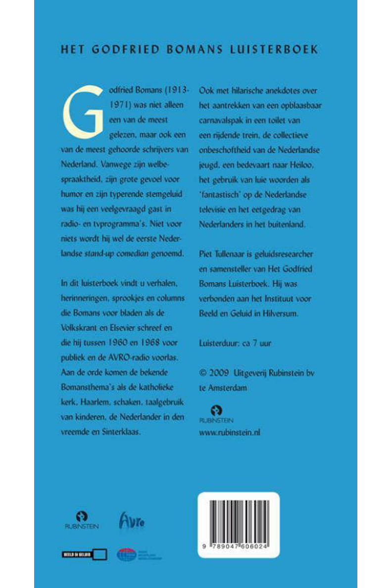 Godfried Bomans Het Godfried Bomans luisterboek 6 CD'S | wehkamp