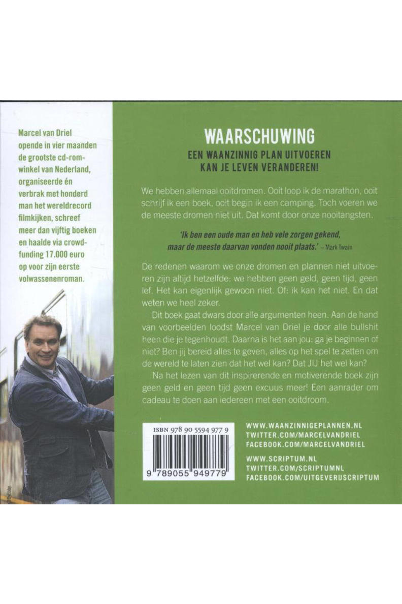 Marcel van Driel Geen tijd, geen geld, toch doen | wehkamp