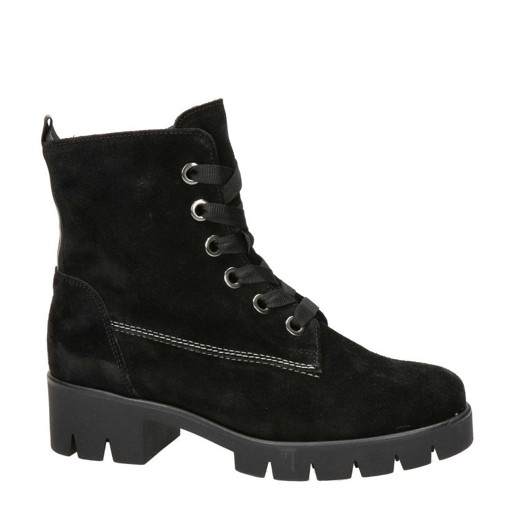 Gabor suède veterboots zwart kopen? | Morgen in huis | wehkamp