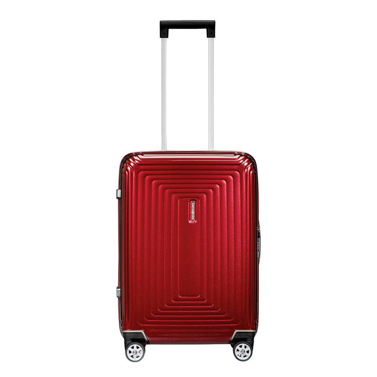 Samsonite trolley Neopulse Spinner 55 cm. metallic rood | wehkamp