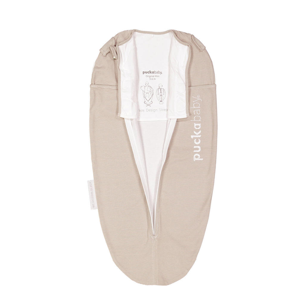 Puckababy The Original Mini baby inbakerdoek 3-6 mnd Sand Stripe | wehkamp