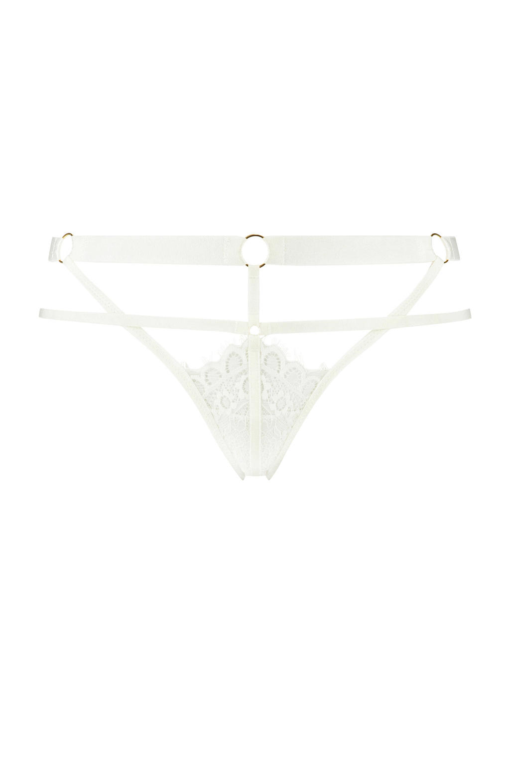 Hunkemöller string Jacky met kant wit | wehkamp