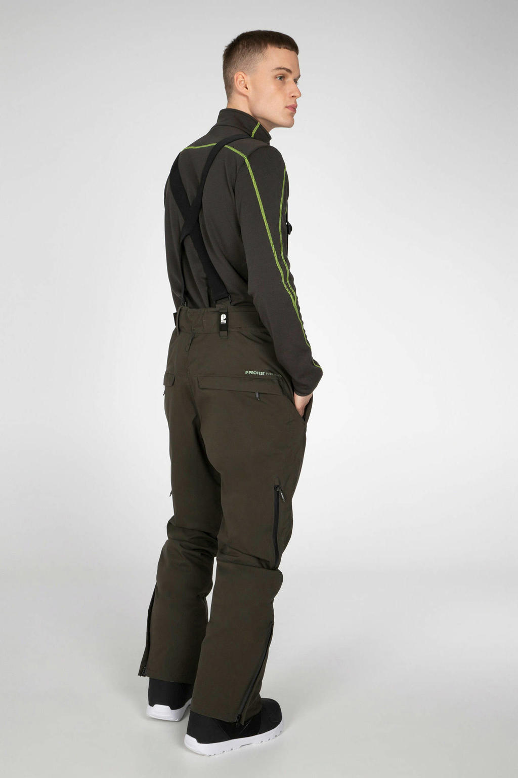 Protest skibroek Miikka olijfgroen | wehkamp