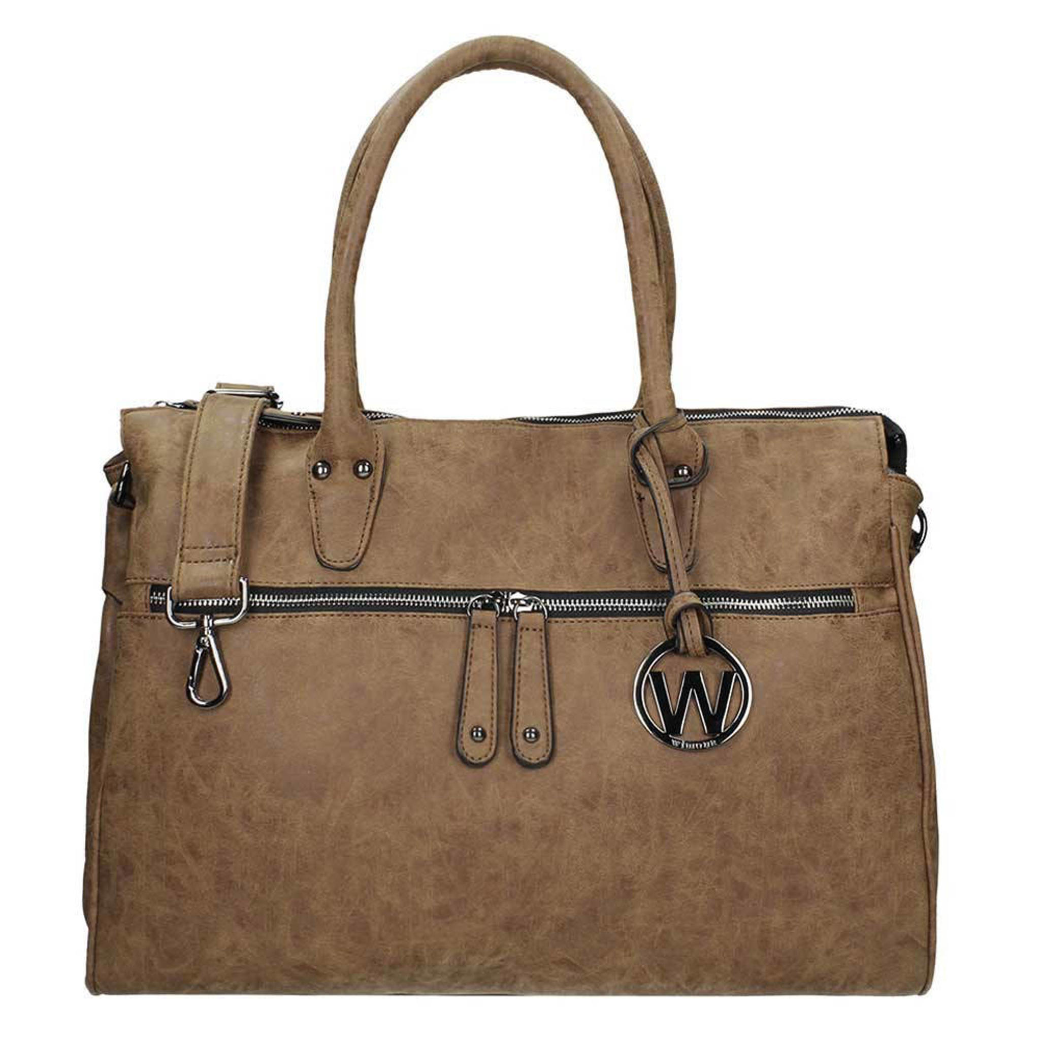 Wimona 16 inch laptoptas Fabiana bruin | wehkamp