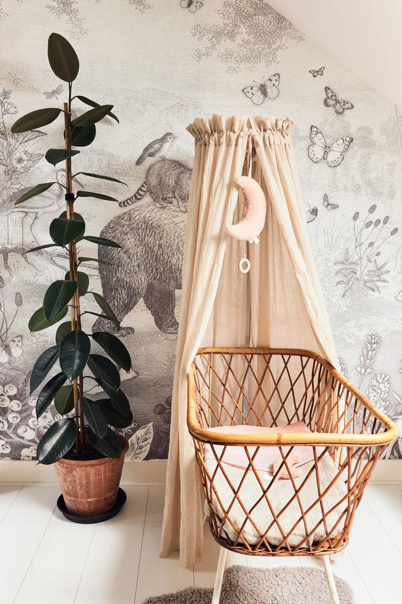 Jollein sluier vintage 155cm nougat | wehkamp