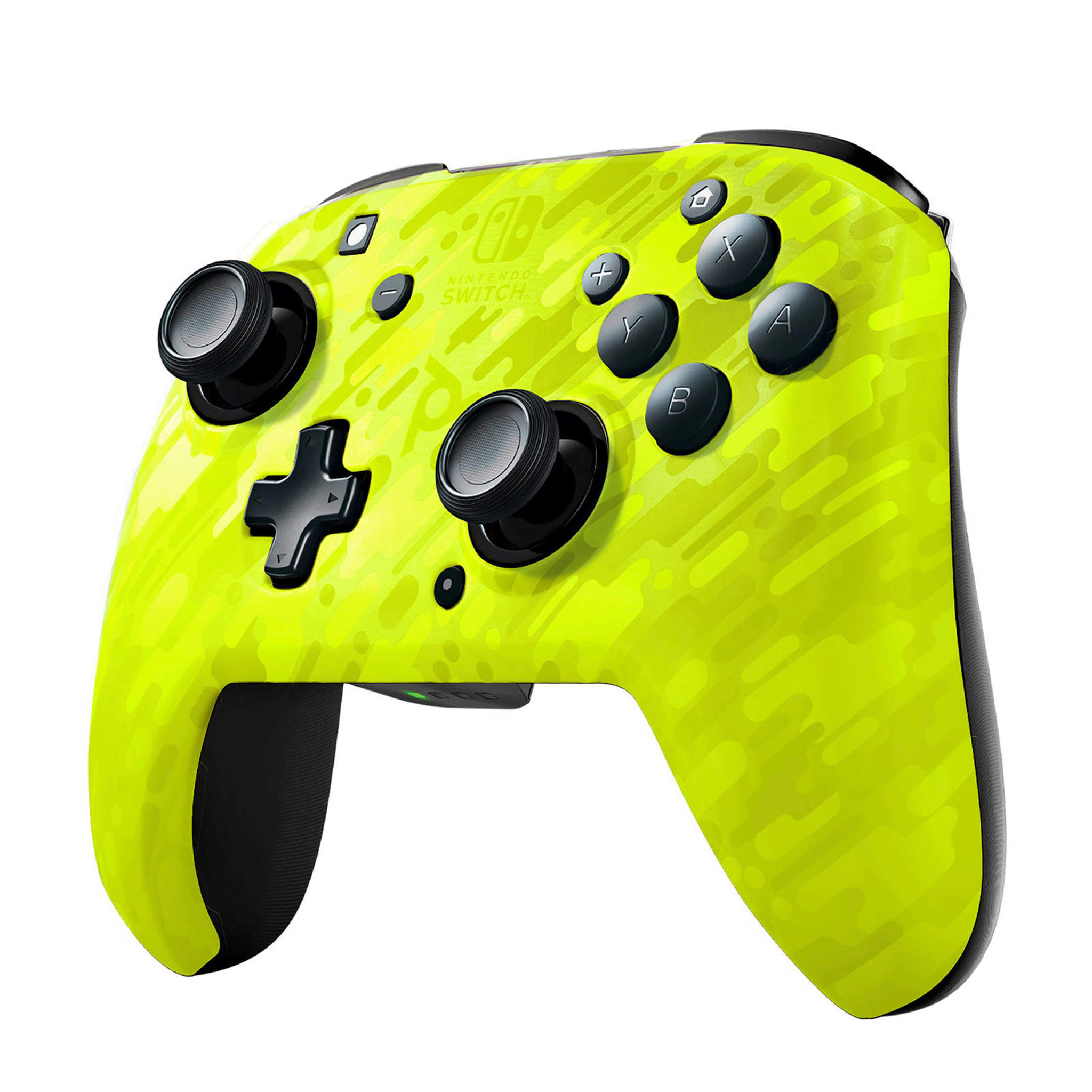 PDP Faceoff draadloze deluxe controller Neon Yellow Camo | wehkamp