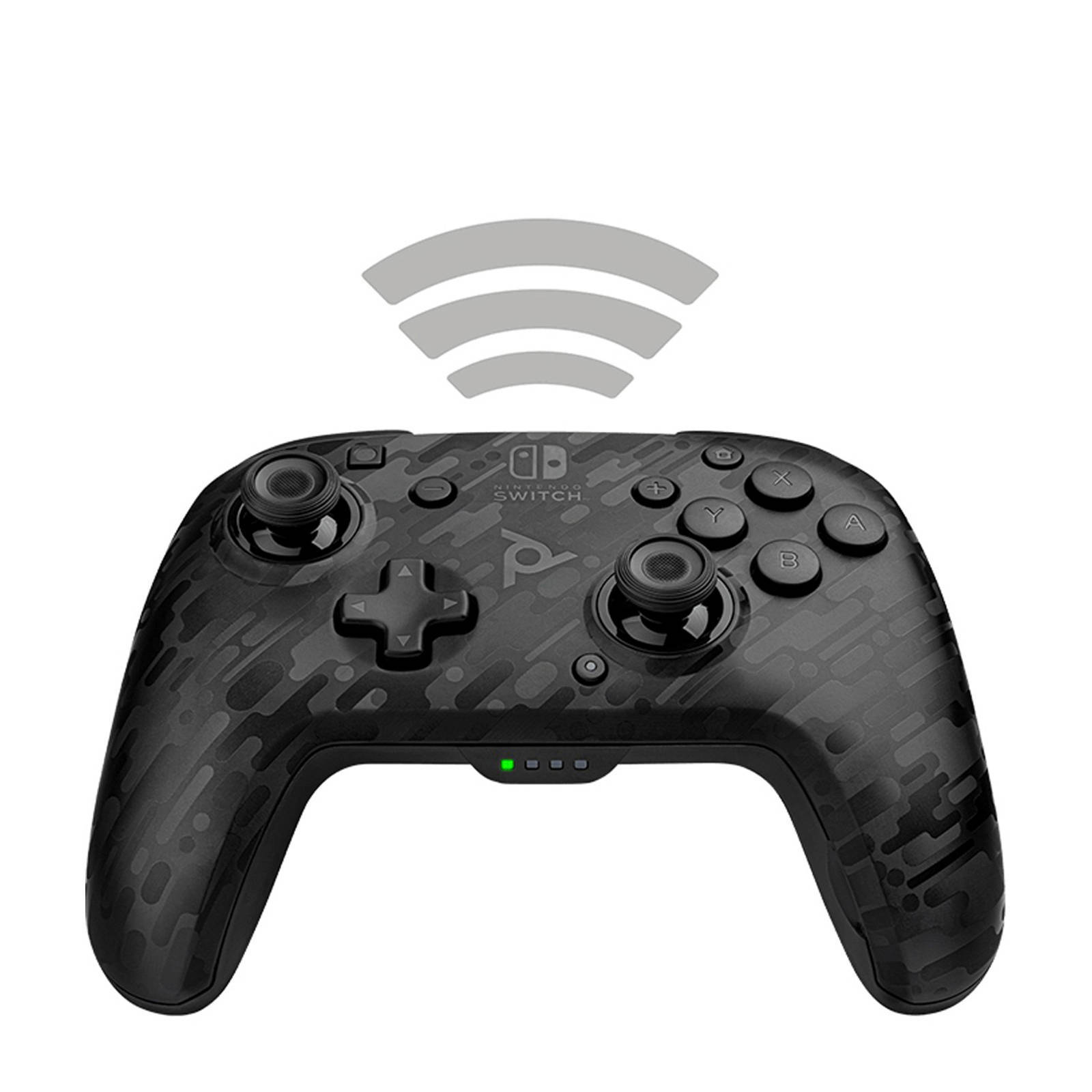PDP Faceoff draadloze deluxe controller Neon Black Camo | wehkamp