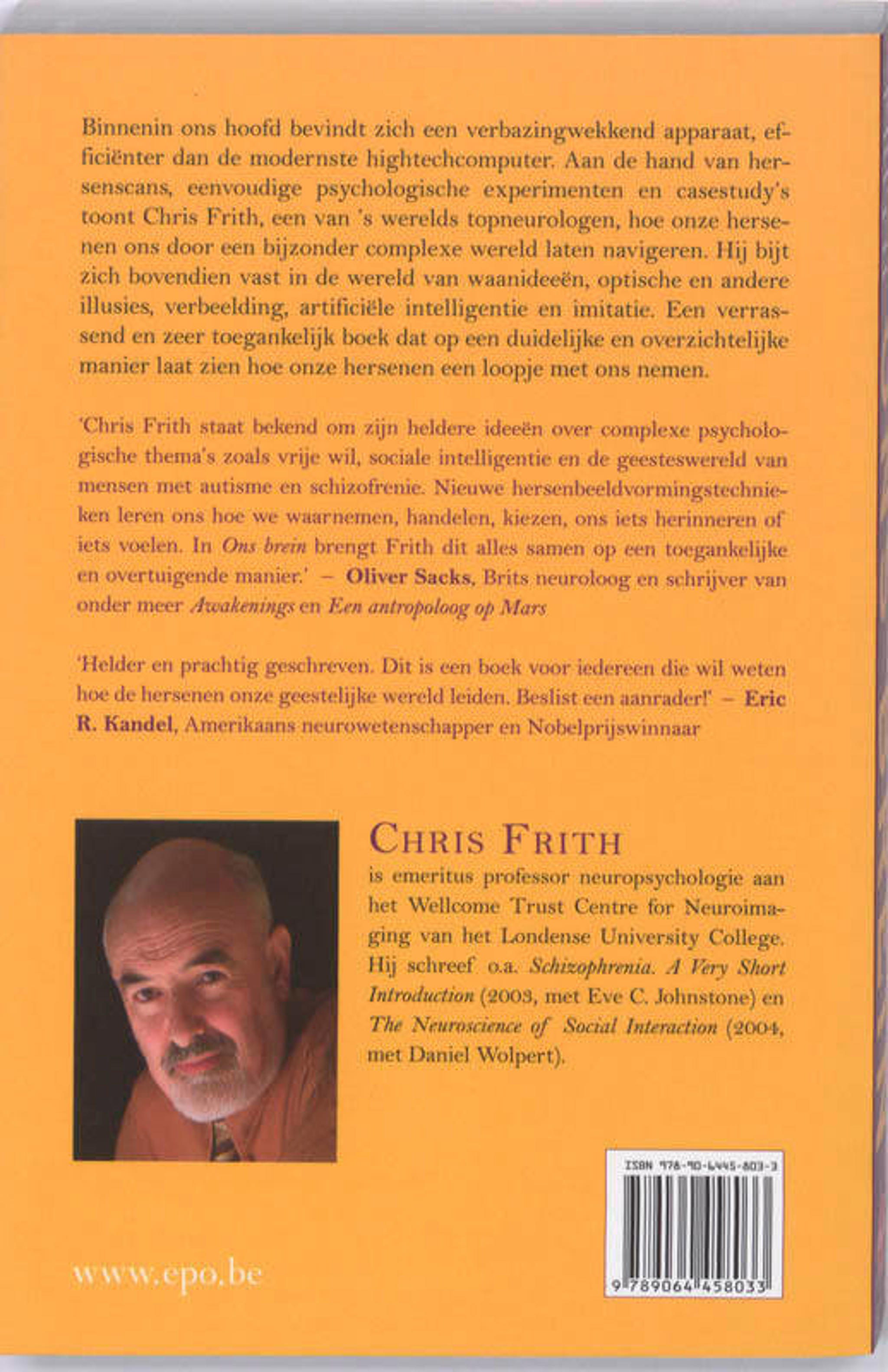 Chris Frith Ons brein kopen? | Morgen in huis | wehkamp