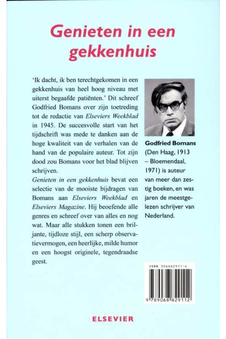 Godfried Bomans Genieten in een gekkenhuis | wehkamp