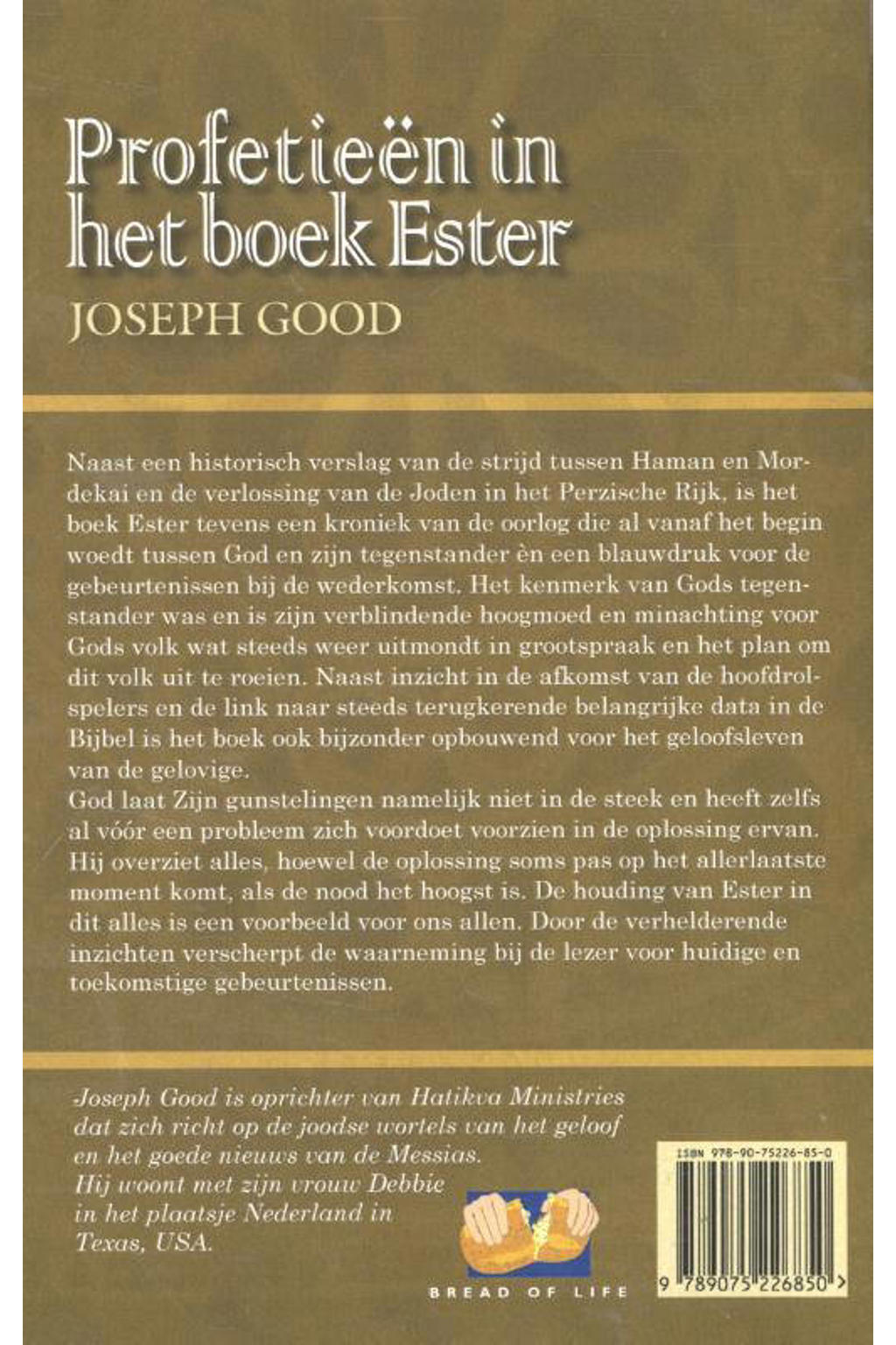 Joseph Good Profetieen in het boek Ester | wehkamp