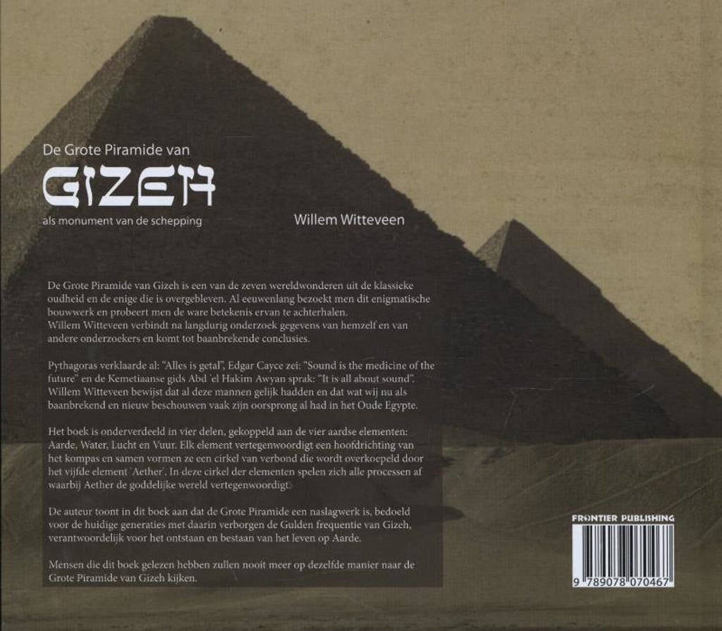 Willem Witteveen De grote piramide van Gizeh als monument van de schepping | wehkamp