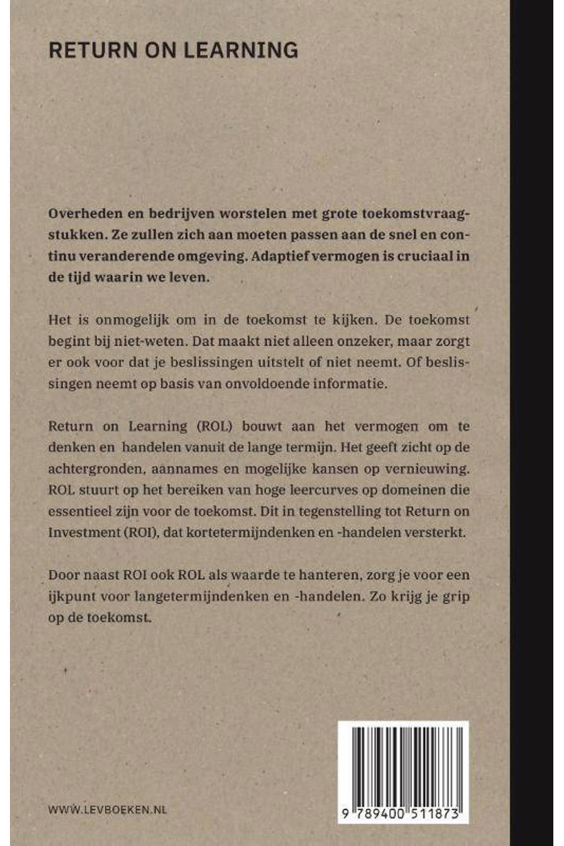 Rob Adams Return on learning kopen? | Morgen in huis | wehkamp