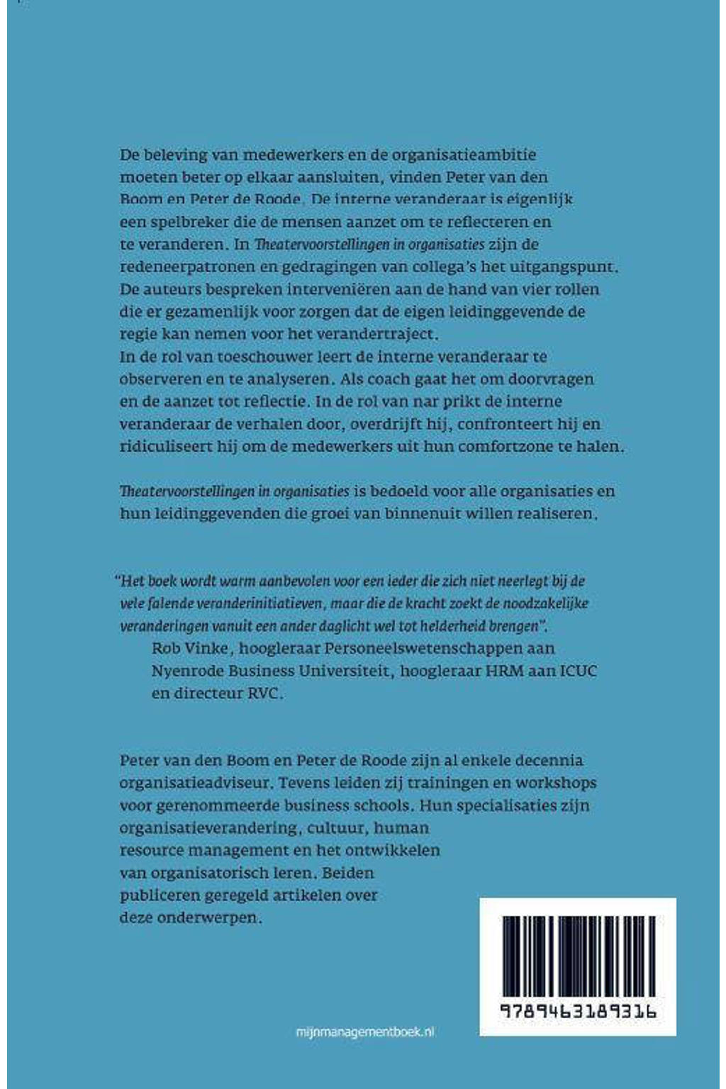 Peter van den Boom en Peter de Roode Theatervoorstellingen in ...