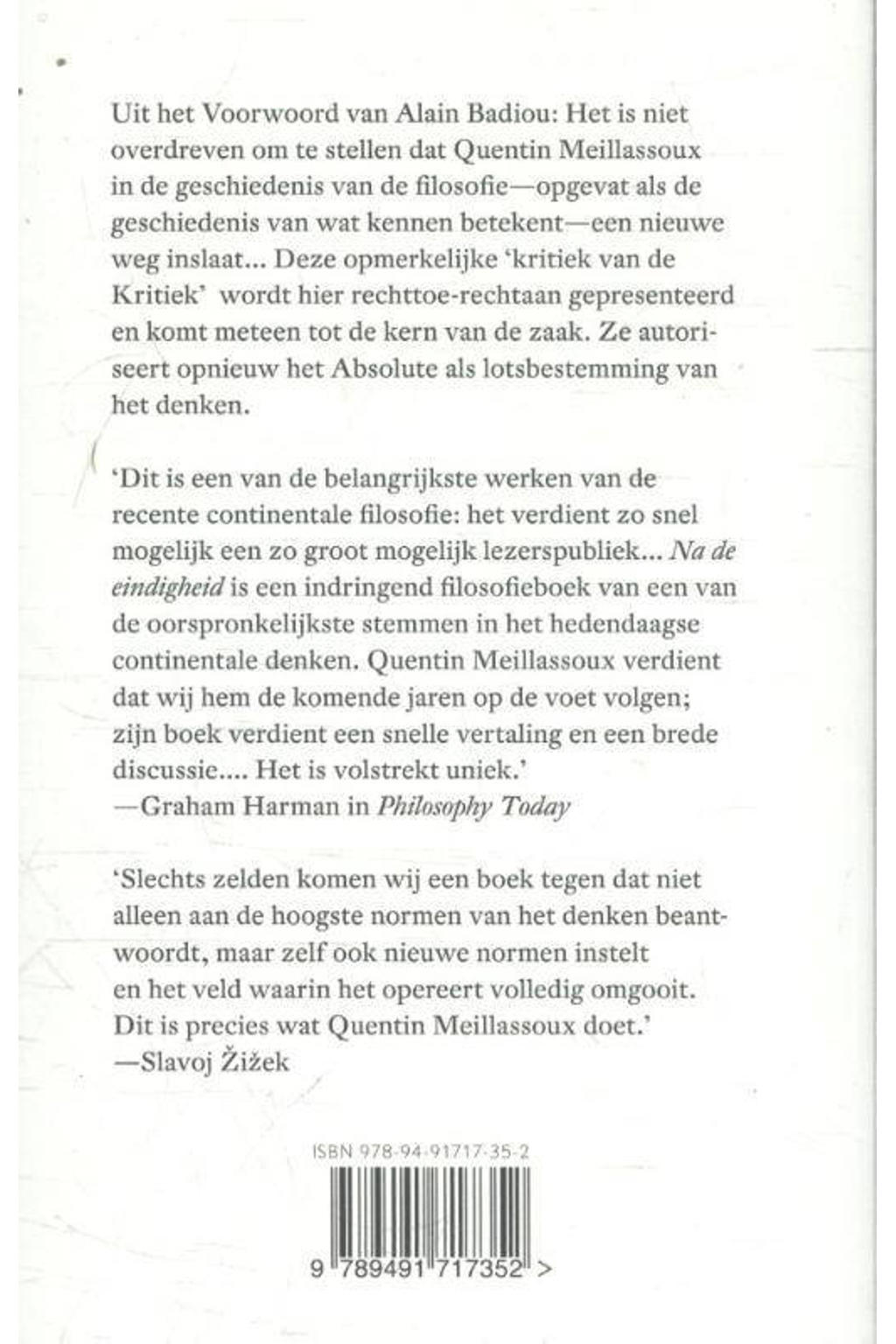 Quentin Meillassoux Na de eindigheid | wehkamp