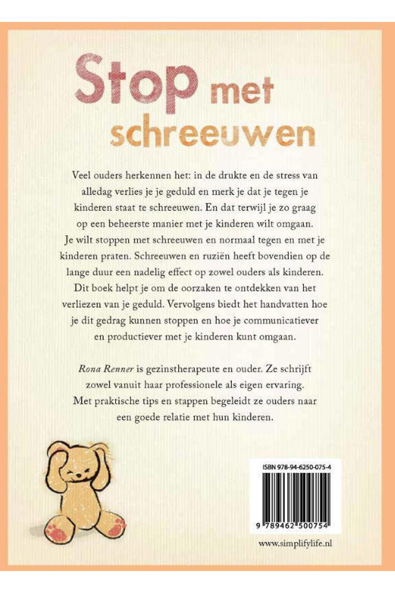 Rona Renner Stop met schreeuwen | wehkamp