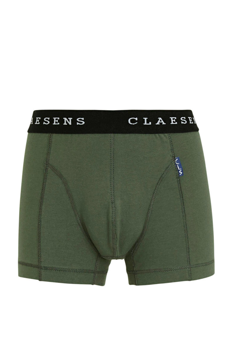 Claesen's boxershort - set van 2 groen/zwart | wehkamp