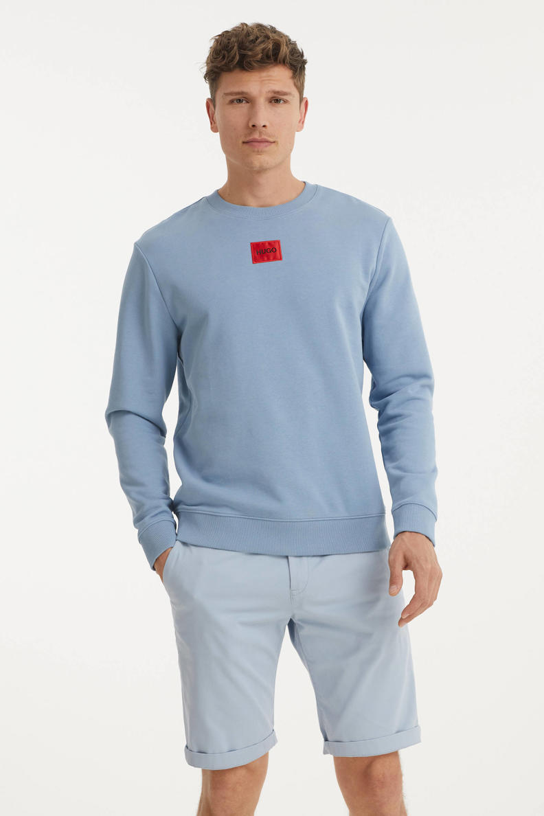 HUGO sweater met logo blauw | wehkamp