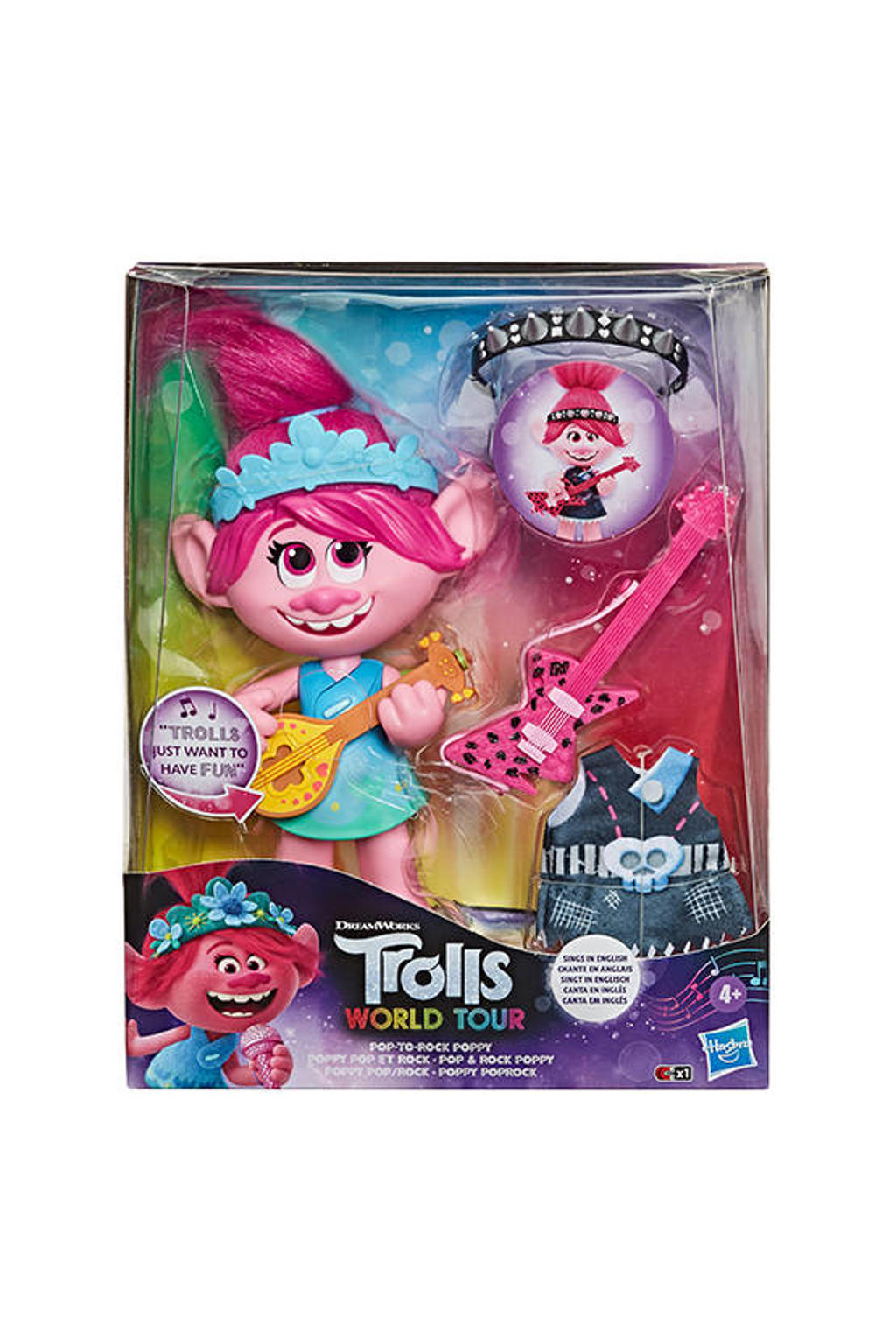 Trolls World Tour Pop to Rock Poppy | wehkamp