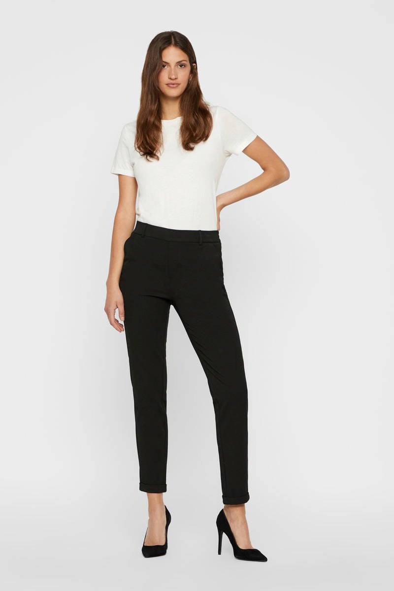 VERO MODA slim fit pantalon VMMAYA zwart | wehkamp