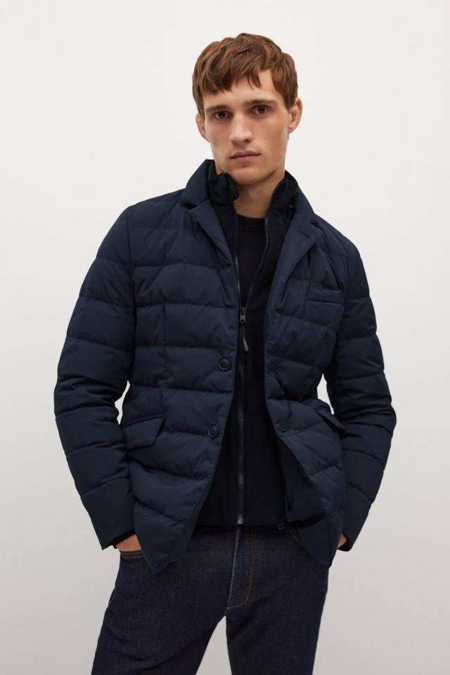 Mango Man jas marine | wehkamp