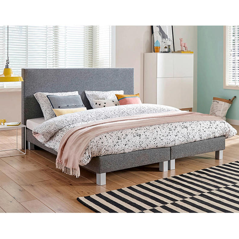 Beter Bed complete boxspring Leeds vlak met bridge matras (180x210 cm ...