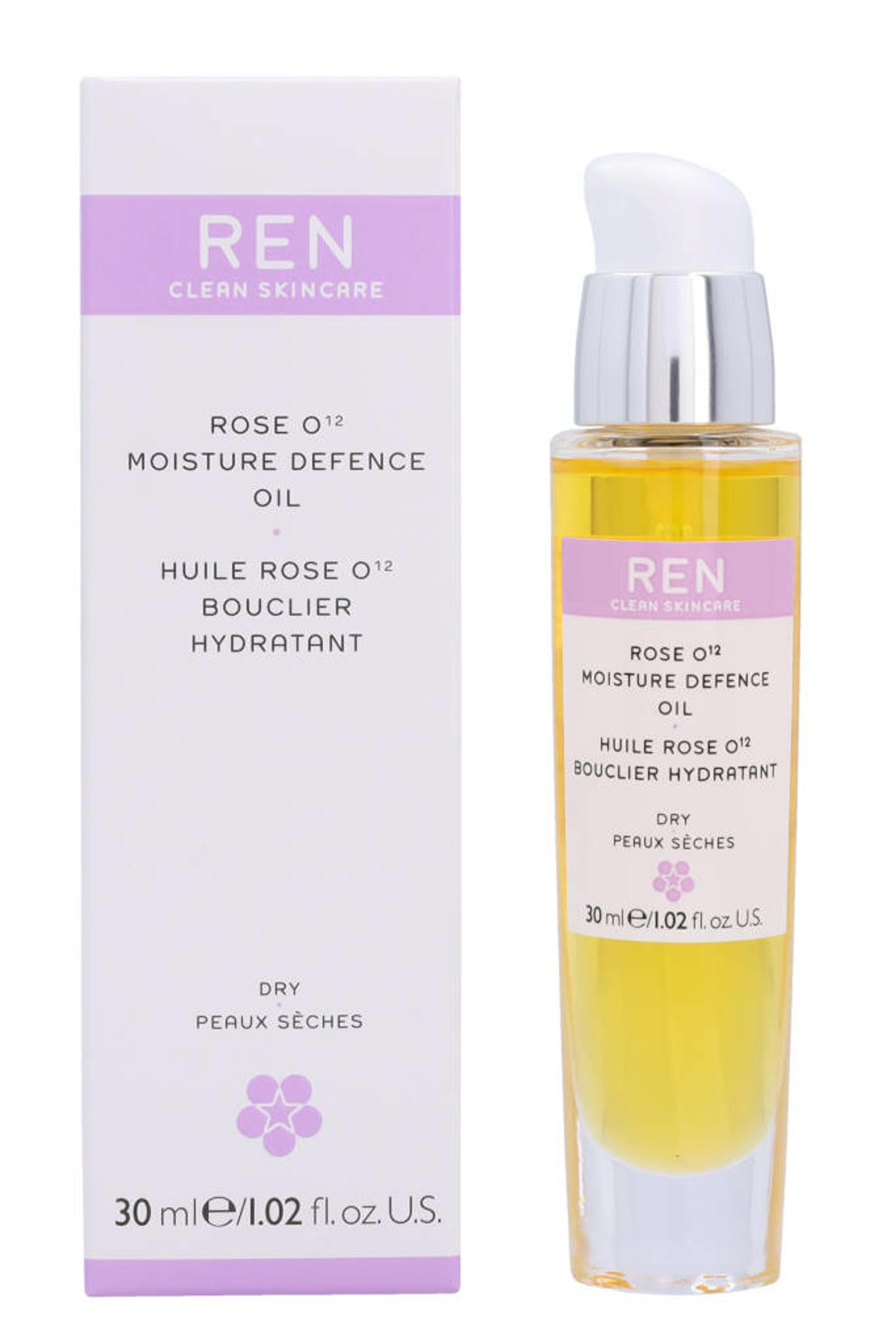 REN Skincare Rose O12 Moisture Defence Oil serum - 30 ml | wehkamp