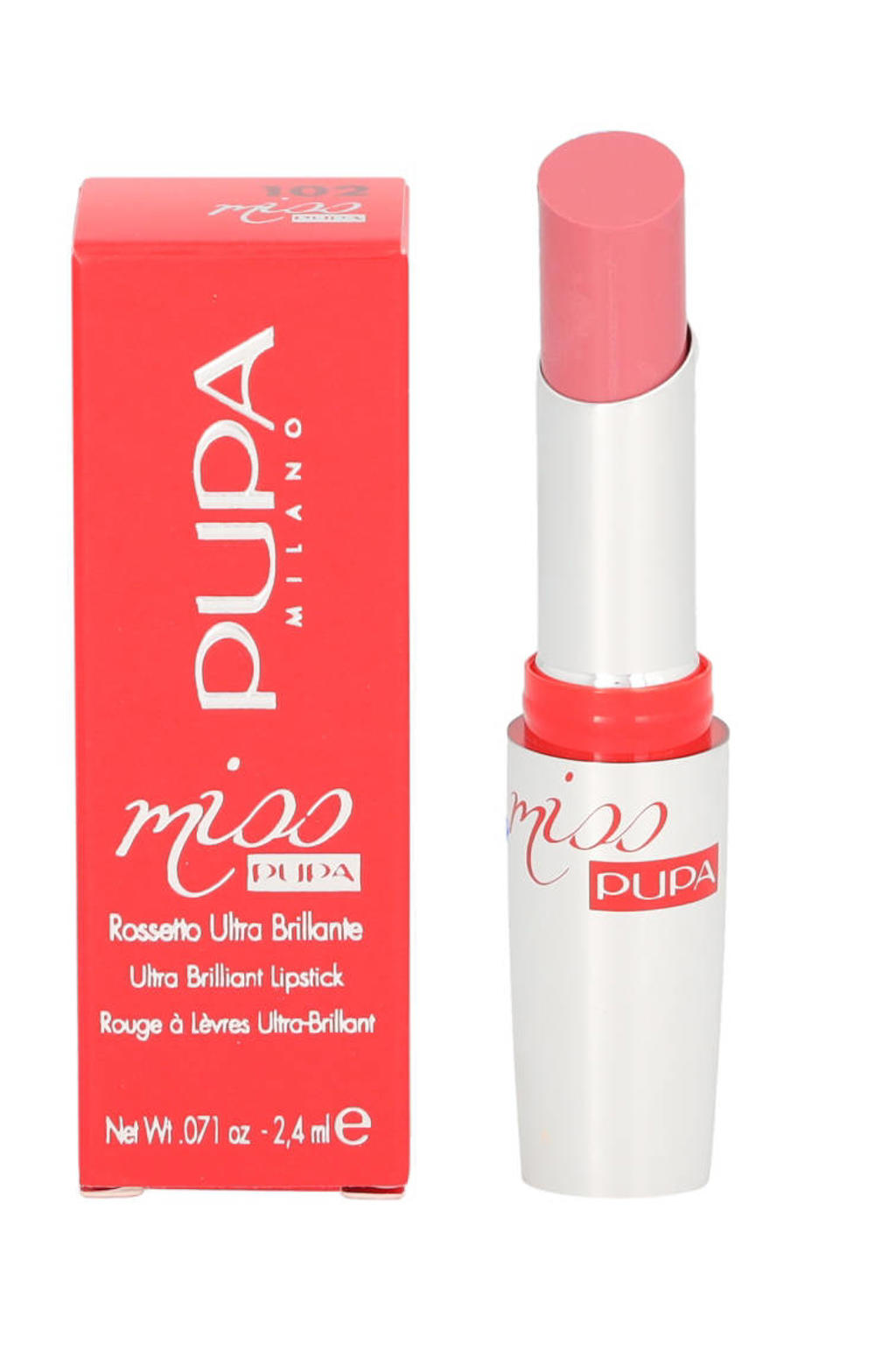 Pupa Milano Miss Pupa lippenstift - 102 Candy Nude | wehkamp