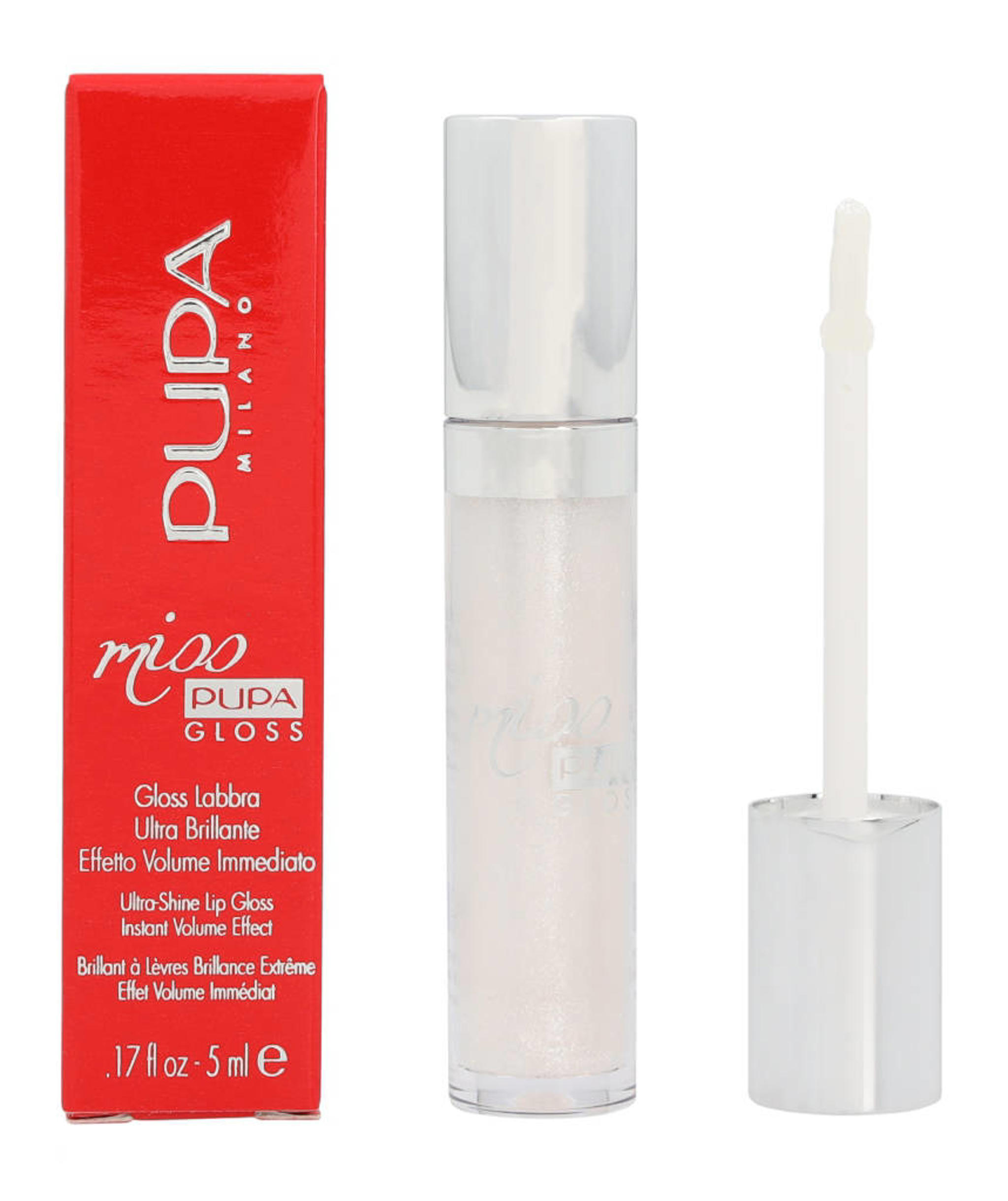Pupa Milano Miss Pupa lipgloss - 101 Pearly Clear | wehkamp
