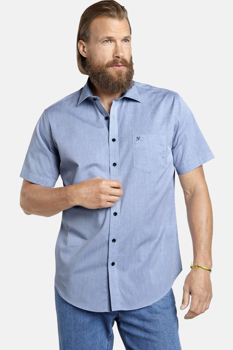 Jan Vanderstorm casual overhemd EVIN Plus Size - (set van 2) | wehkamp