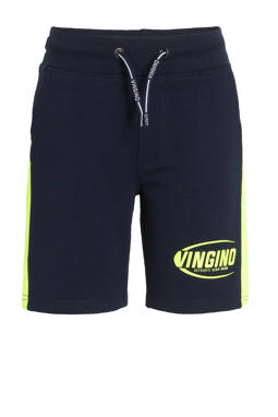 Vingino sweatshort Rasont blauw/oranje | wehkamp