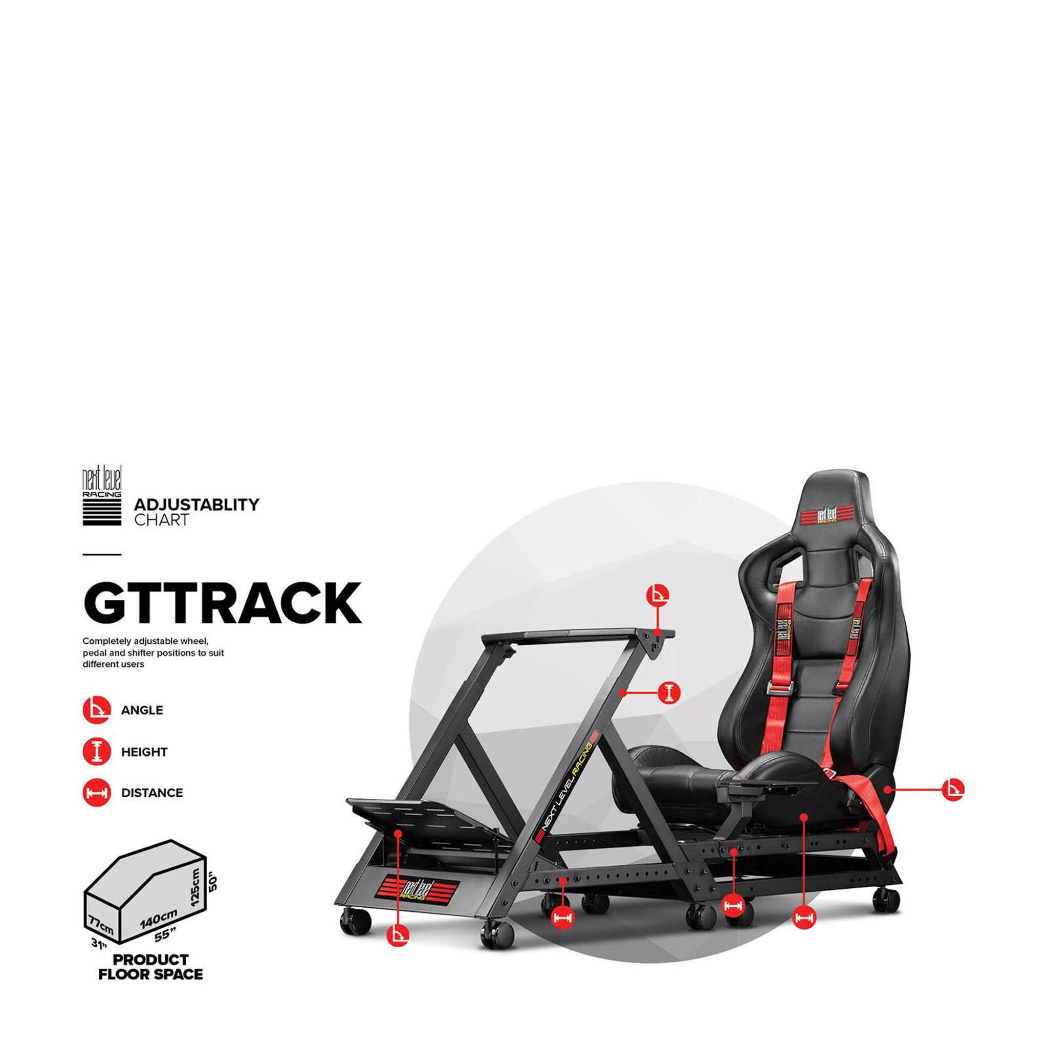Next Level Racing GT Track Cockpit | wehkamp