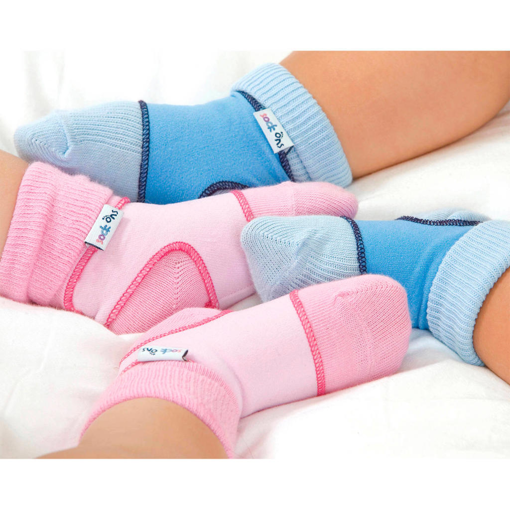 Sock Ons babysokjes 0-6 maanden blauw | wehkamp