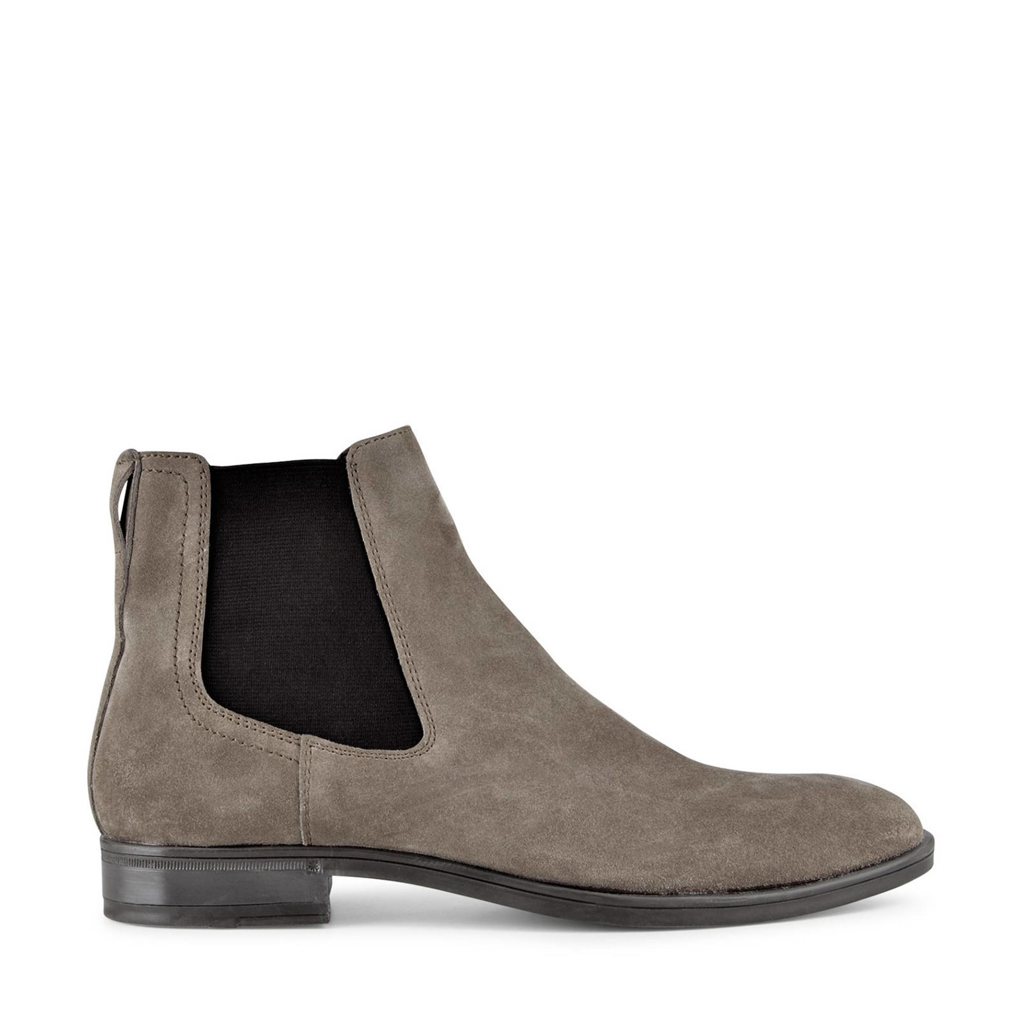 PS Poelman Jim suède chelsea boots taupe | wehkamp
