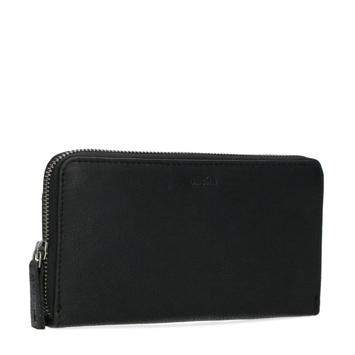 Sacha leren portemonnee zwart | wehkamp