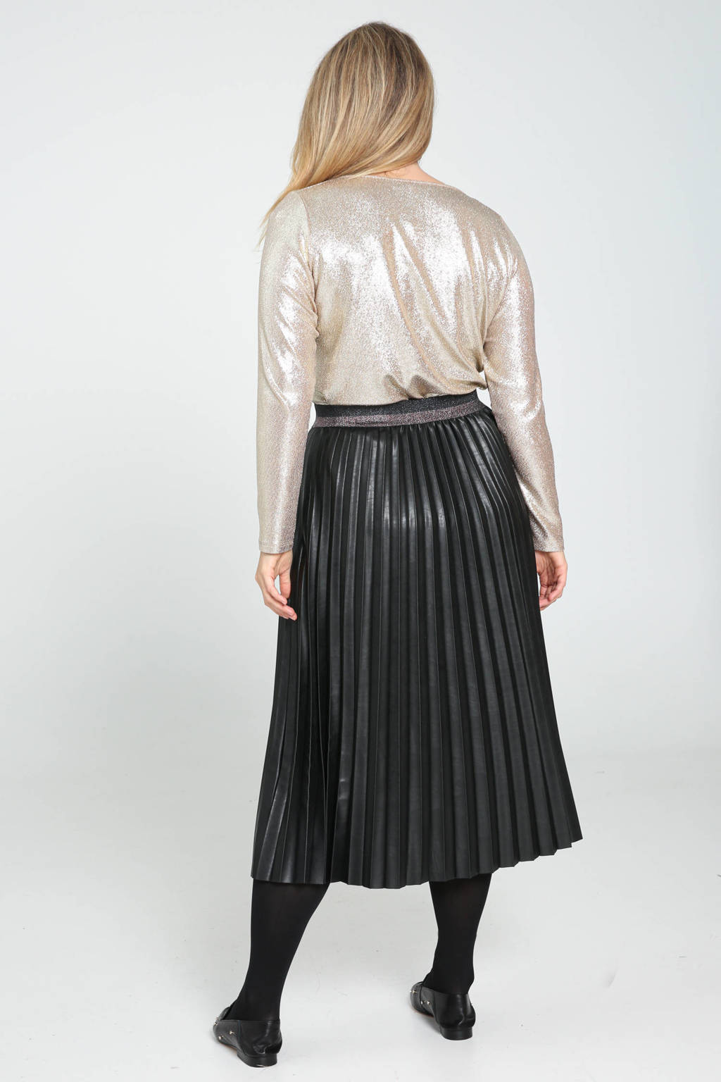 Paprika coated rok met glitters zwart | wehkamp