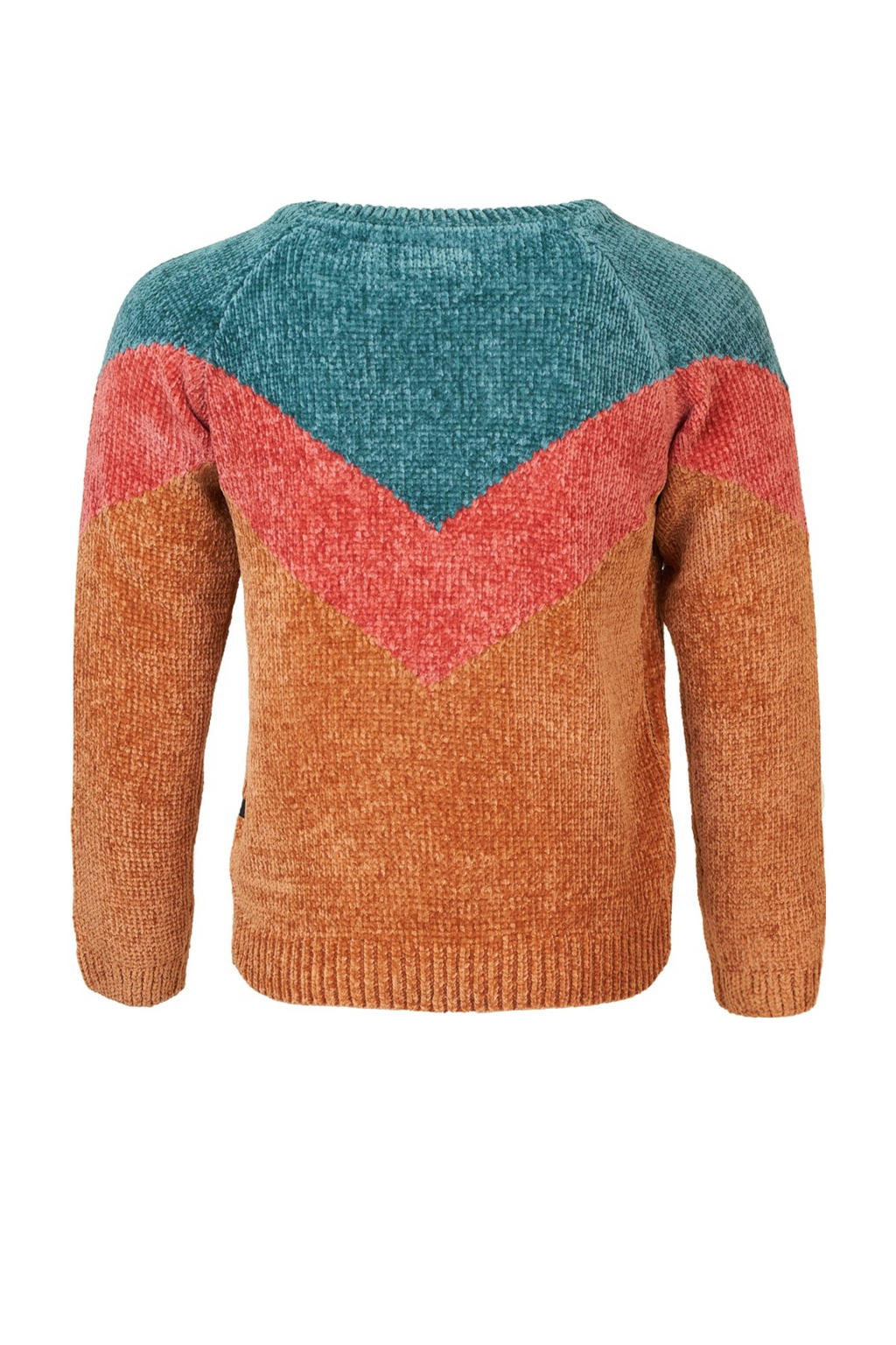 Someone trui Dixie cognac bruin/groen/roze | wehkamp