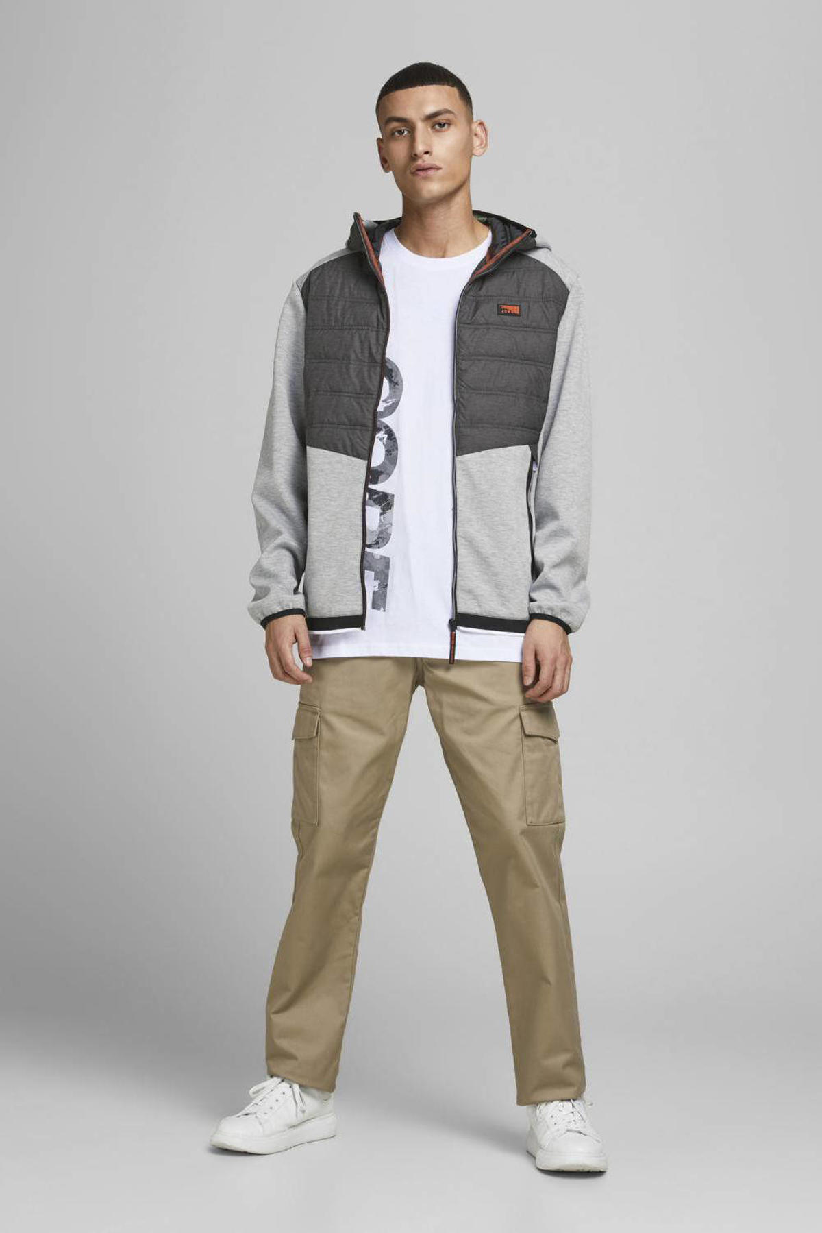 JACK & JONES CORE jas JCOTOBY grijs melange | wehkamp