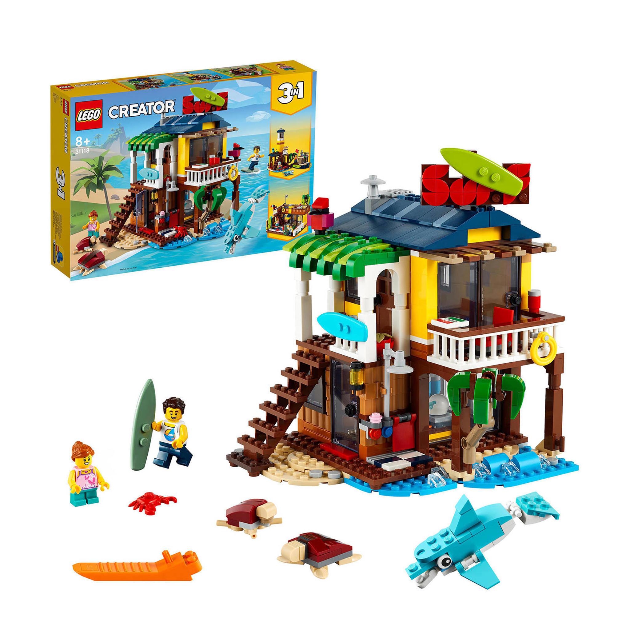 LEGO Creator Surfer strandhuis 31118 | wehkamp