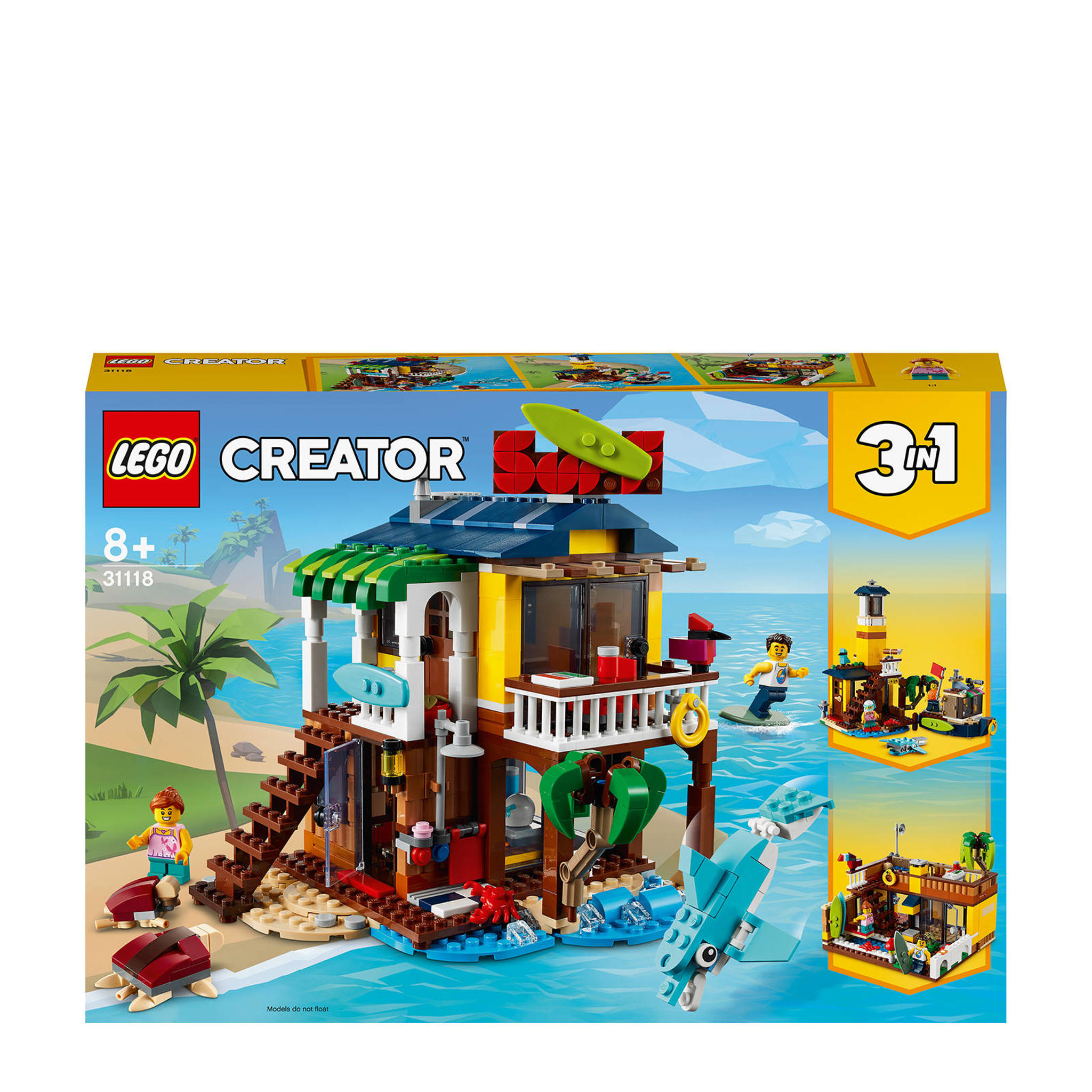 LEGO Creator Surfer strandhuis 31118 | wehkamp