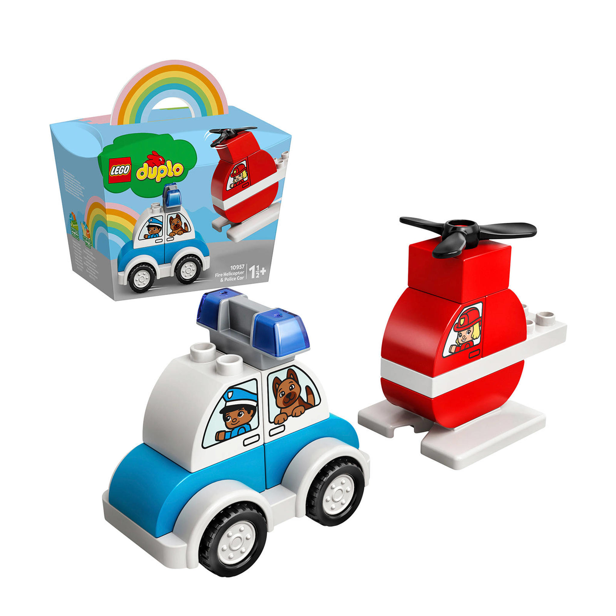 LEGO Duplo Brandweerhelikopter en Politieauto 10957 | wehkamp