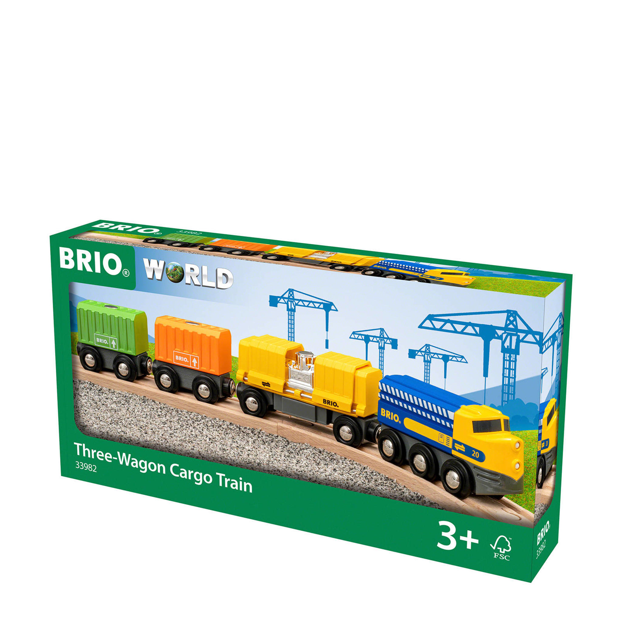 Brio Vrachttrein met drie wagons - 33982 | wehkamp Brio Vrachttrein met drie wagons - 33982 | wehkamp