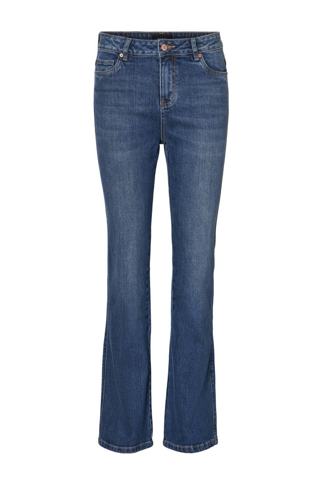 VERO MODA high waist flared jeans VMSAGA medium blue denim | wehkamp