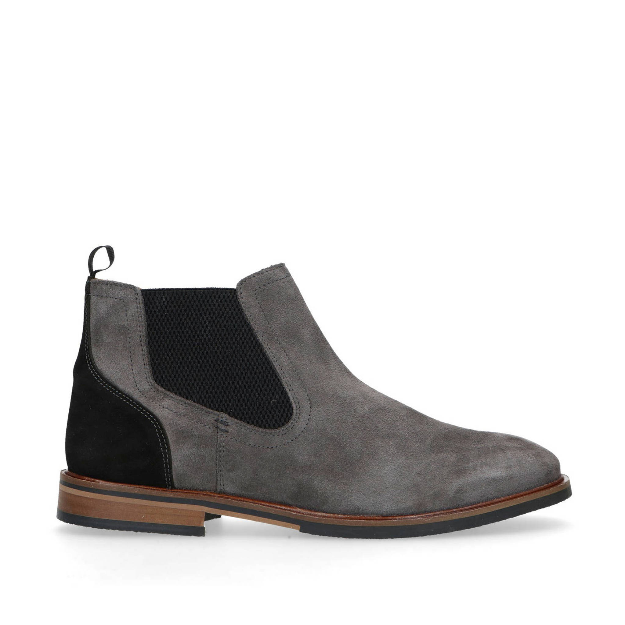 Sacha suède chelsea boots grijs | wehkamp