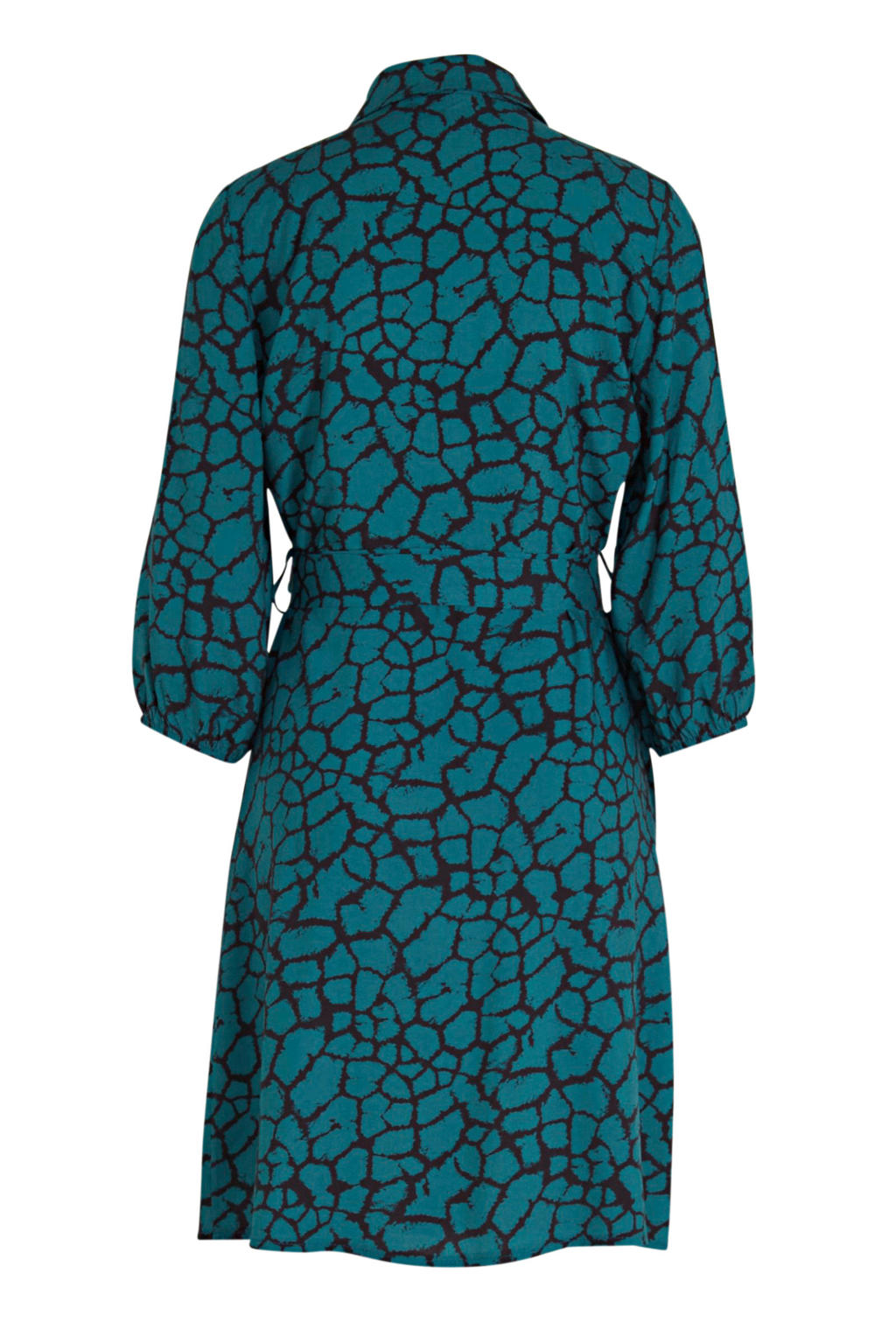 LOLALIZA blousejurk met dierenprint blauw | wehkamp