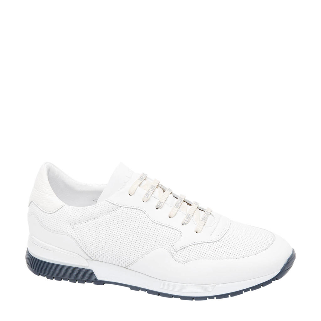 Van Lier Chavar leren sneakers wit | wehkamp