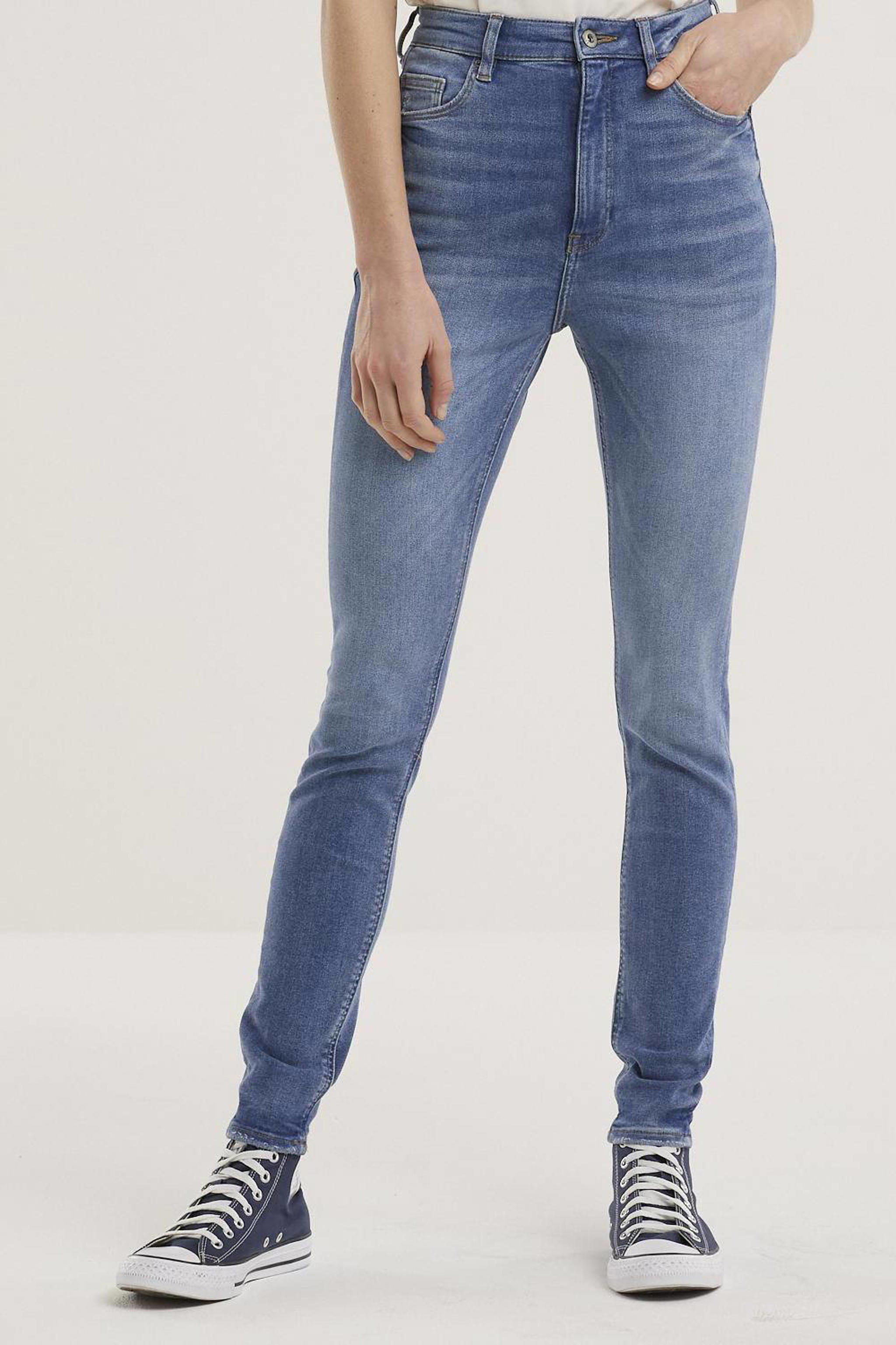 edc Women high waist skinny jeans light denim stonewashed | wehkamp