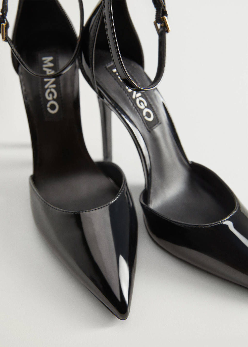 Mango lak pumps metallic | wehkamp